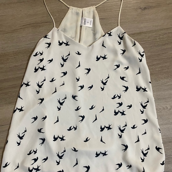 Express | Tops | Express Barcelona Cami Bird Print | Poshmark